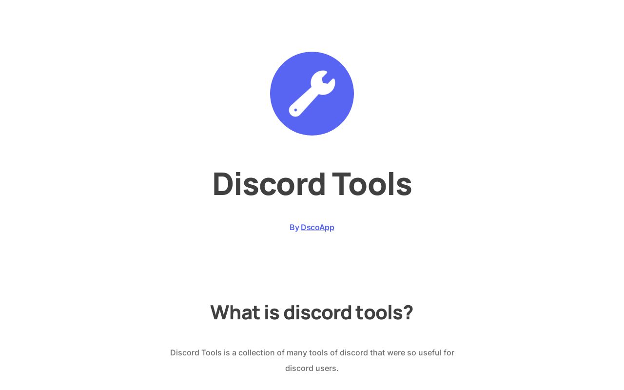Discord Tools
